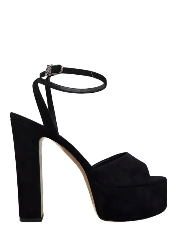 Casadei Ankle-strap Platform Sandals - Black