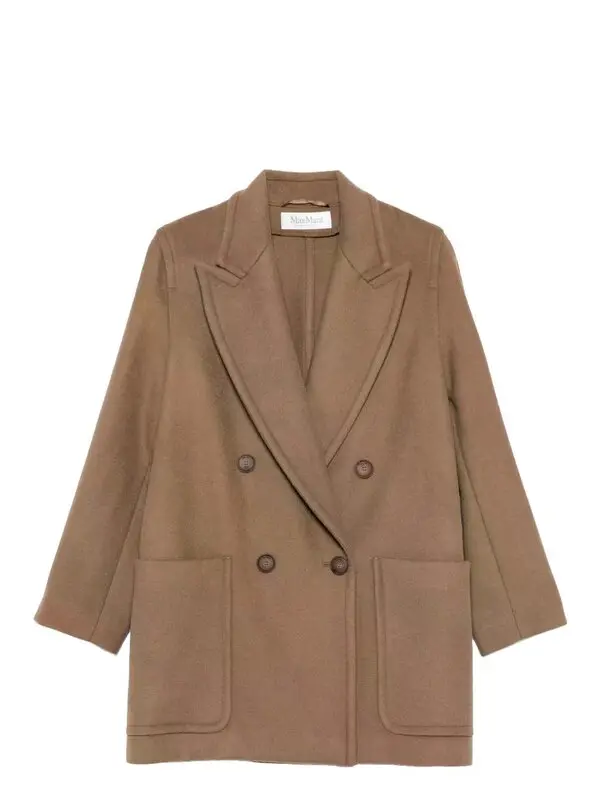 Max Mara Double-breasted Patch-pocket Coat - Brown
