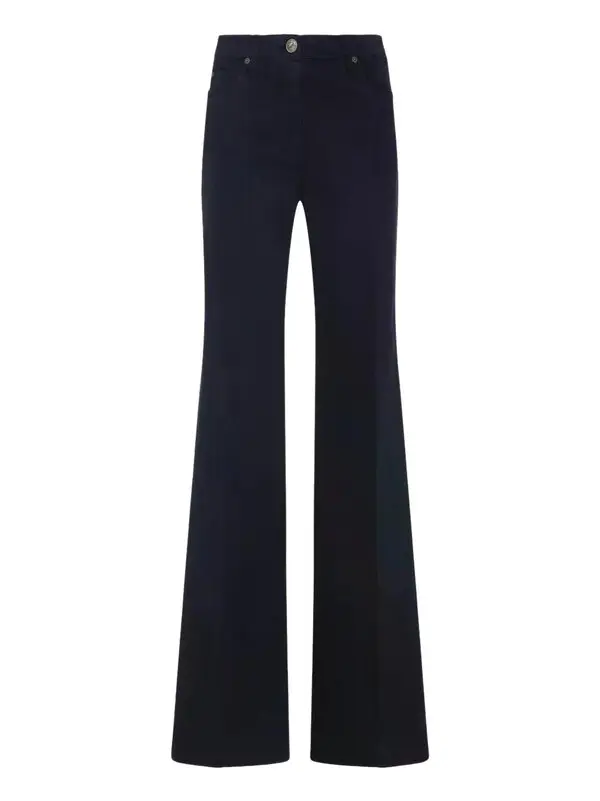 Etro Embroidered Flared Jeans - Blue