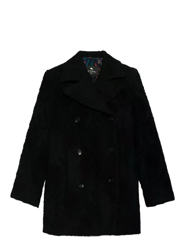 Etro Double-breasted Coat - Blue