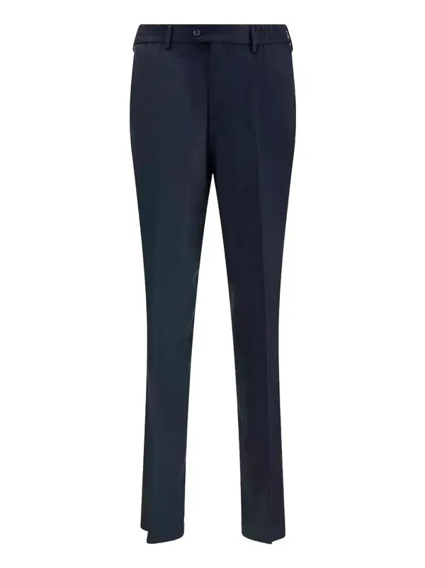 LARDINI Elasticated Waistband Trousers - Blue