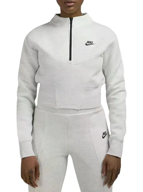 Nike Tech Fleece Half-zip Sweatshirt - White