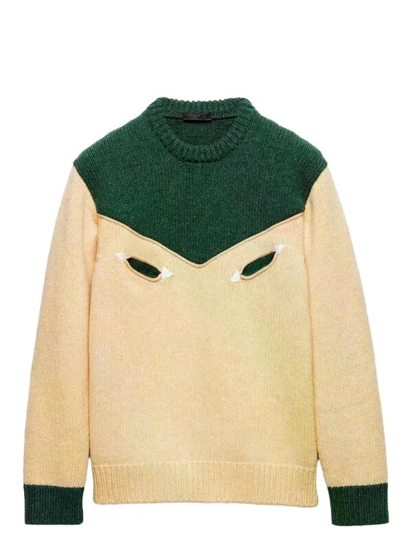 Prada Wool Knit Sweater - Yellow