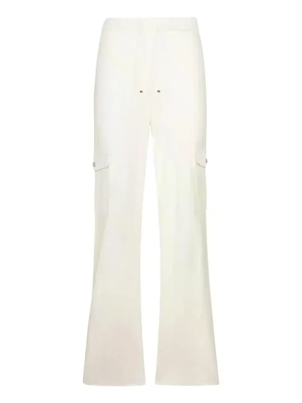 Liu Jo Elastic-waistband Cargo Trousers - White