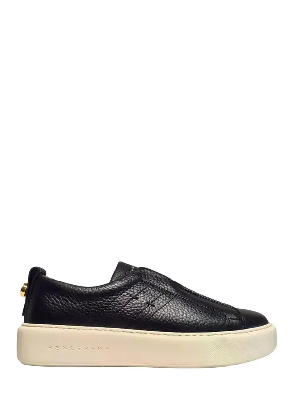 HENDERSON BARACCO Slip-on Leather Sneakers - Black
