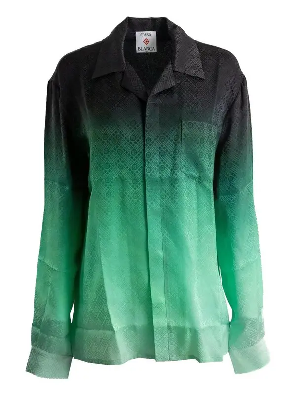 Casablanca Geometric-pattern Shirt - Green