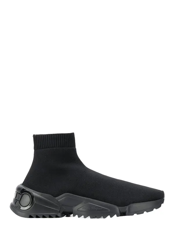 FERRAGAMO Stretchknit Sneakers - Black