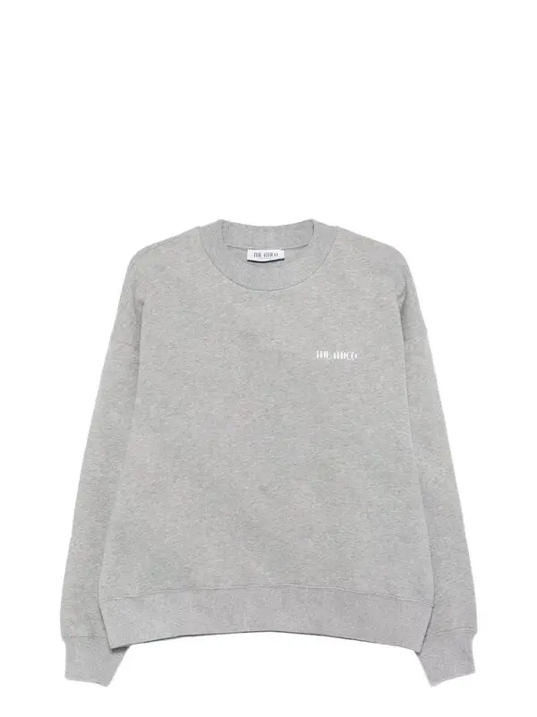 Attico Cotton Crewneck Sweatshirt - Grey