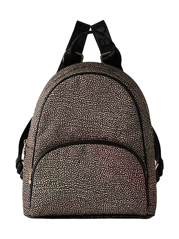 Borbonese Abstract-print Backpack - Neutrals