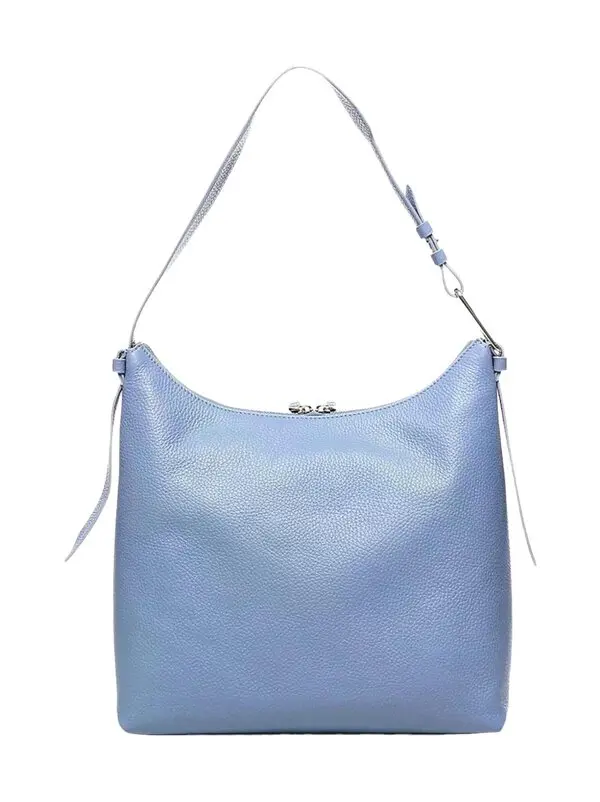COCCINELLE Malory Zip-fastening Pebble-leather Shoulder Bag - Blue