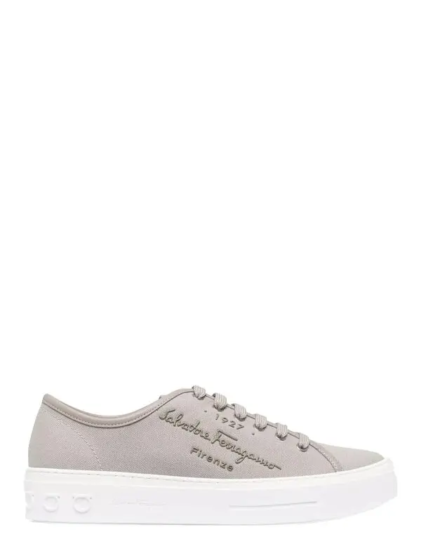 FERRAGAMO Mediterr Low-top Sneakers - Gray