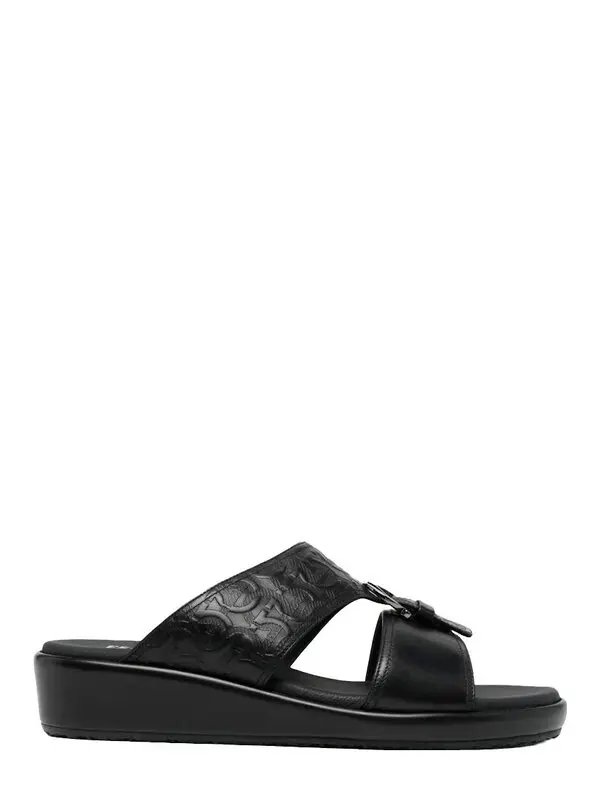 FERRAGAMO Murray Triple Sandals - Black
