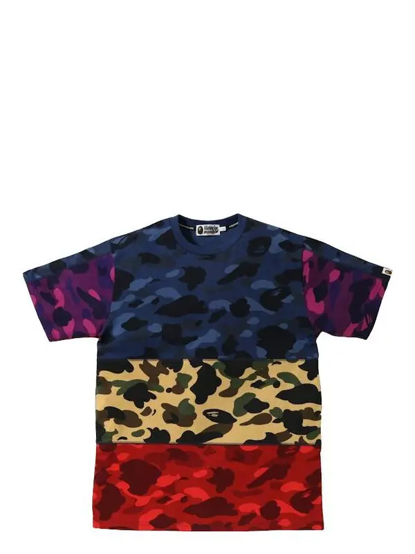 A BATHING APE Mix Camo Tee Shirt - Multicolor