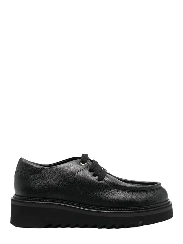 FERRAGAMO Lace Up Shoe - Black