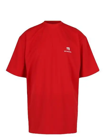 Balenciaga Logo Swim Shirt - Red