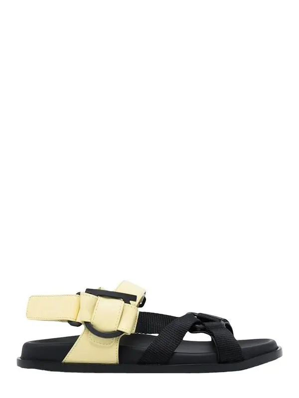 FERRAGAMO Gancini Touch-strap Sandals - Yellow