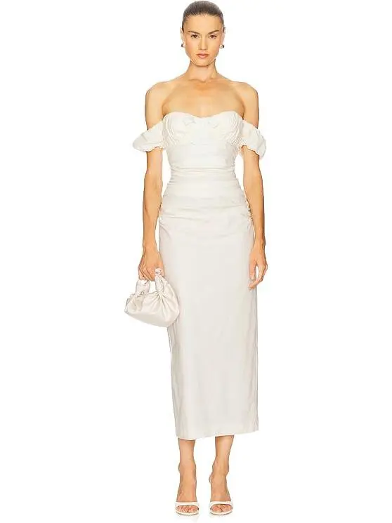 CAMILA COELHO Maisy Midi Dress - Ivory