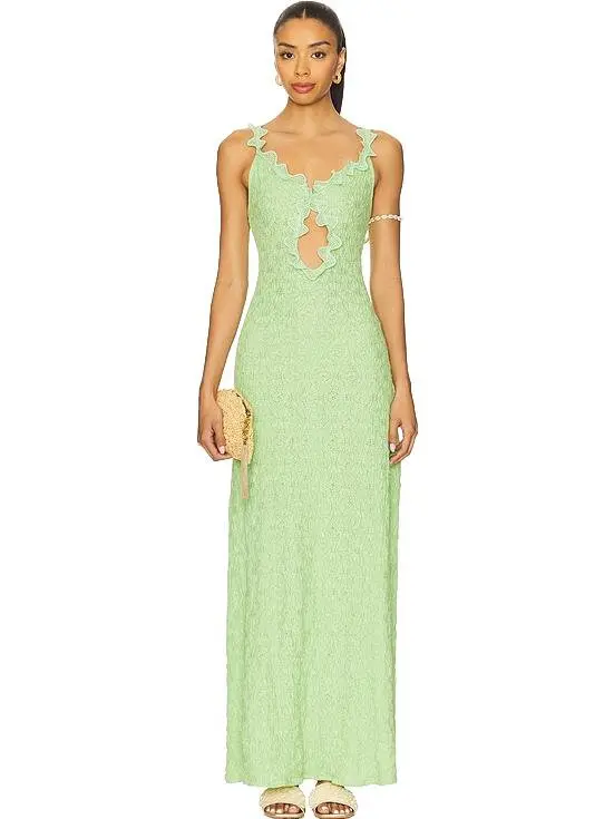 Waimari Maea Maxi Dress - Green