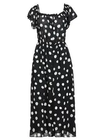 Pinko Jacquard Polka-dot Midi Shirt Dress - Black