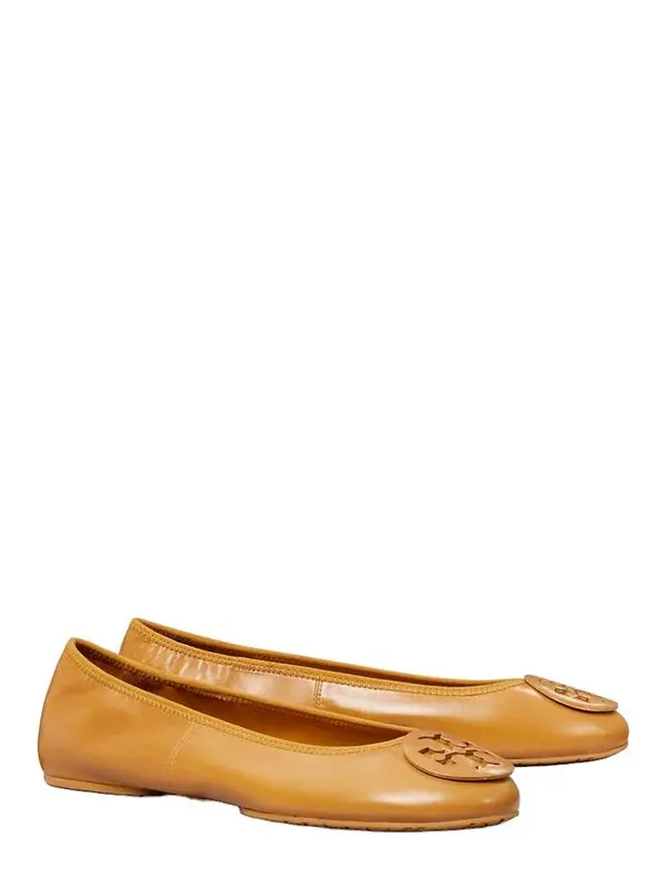 Tory Burch Reva Travel Ballet Flats - Walnut/walnut