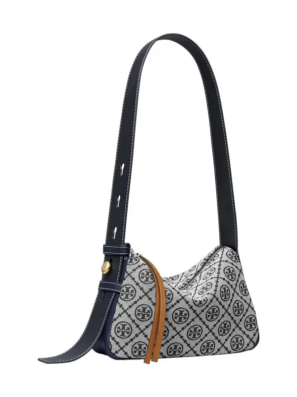 Tory Burch T Monogram Small Romy Shoulder Bag - Tory Navy