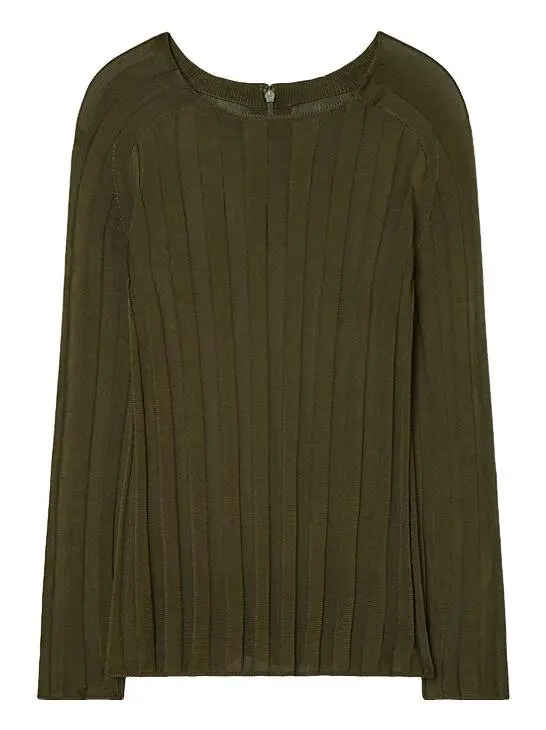 Tory Burch Viscose Sweater - Olive