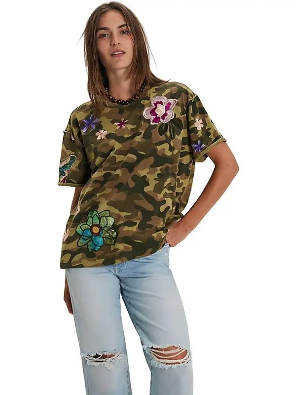 DENIM AND BONE Applique Tee - Camo