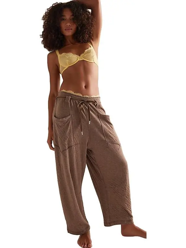 Free People Barrel Pants - Dusted Cocoa Combo