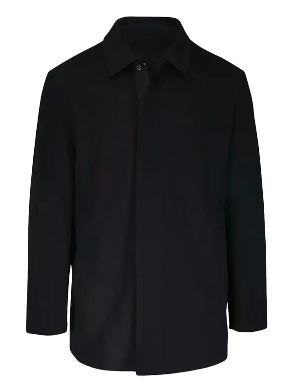 Paul & Shark Cashmere Collared Coat - Black