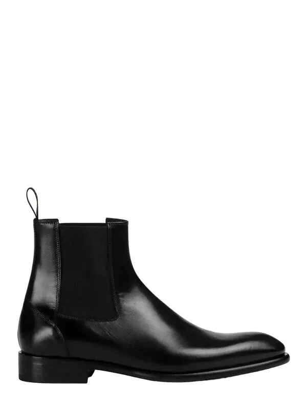DOUCAL'S Leather Chelsea Boots - Black