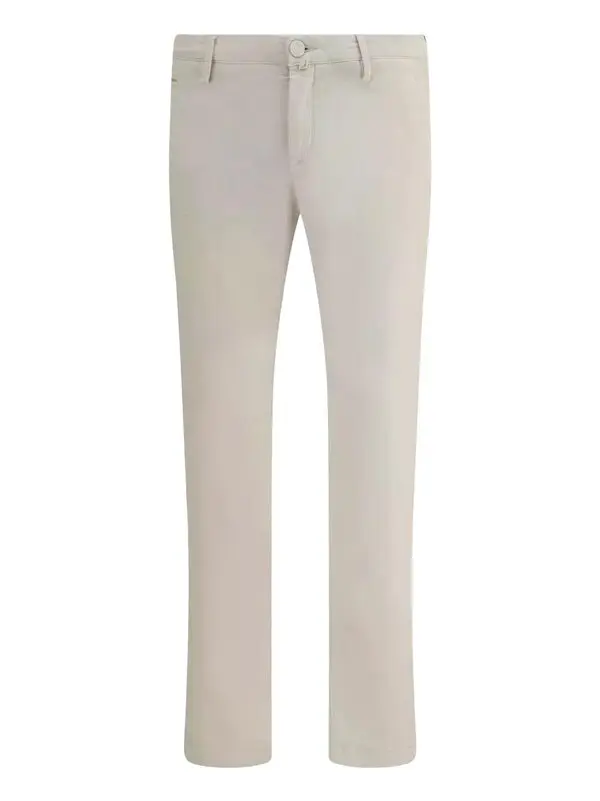 Jacob Cohen Button-closure Cotton Trousers - Neutrals