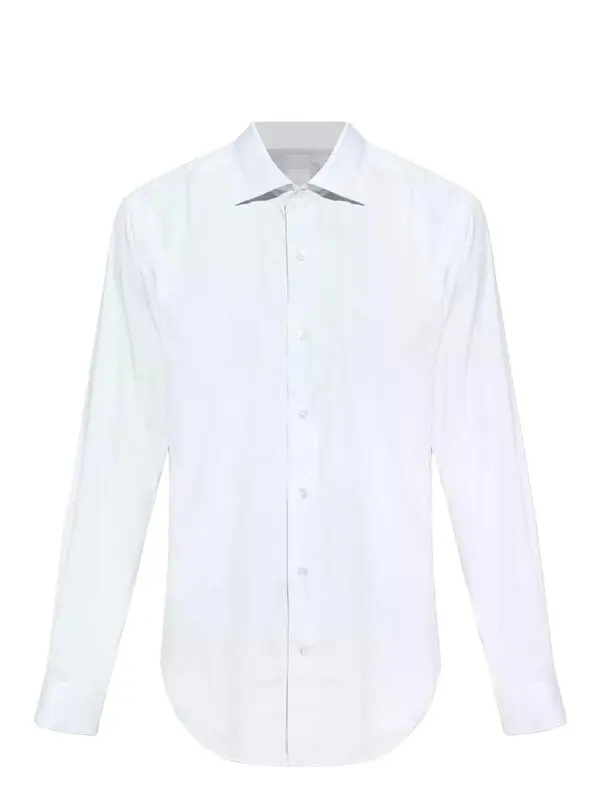 Eleventy Long-sleeve Button-down Shirt - White