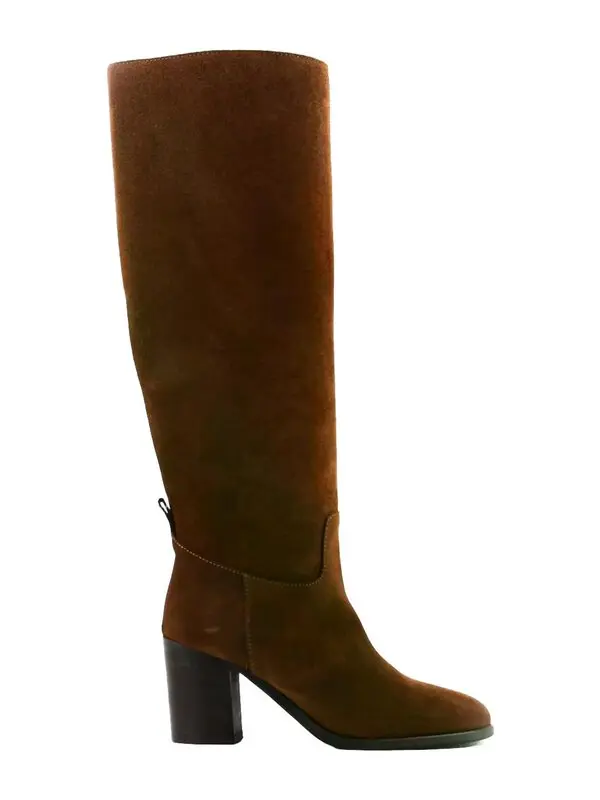 PAUL WARMER 75mm Kate Suede Knee-high Boots - Brown