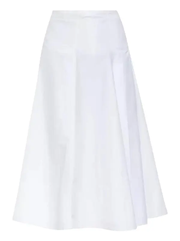 Jacquemus Panelled Flared Midi Skirt - White