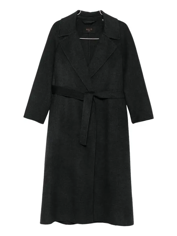PALTO' Belted Wool Coat - Grey