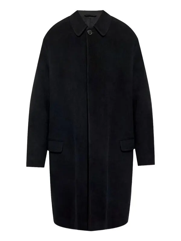 MARANT Button-fastening Collared Coat - Black