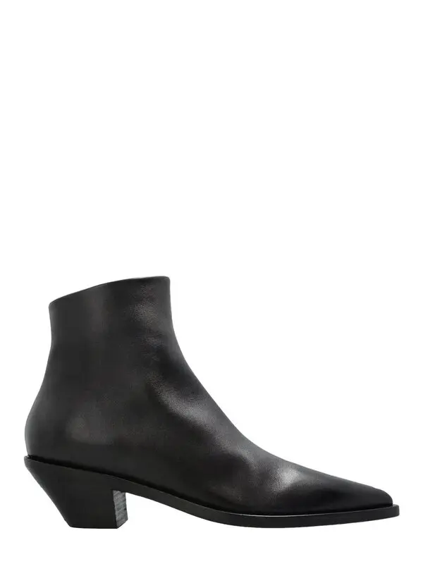 Marsèll 50mm Pointed-toe Heeled Ankle Boots - Black