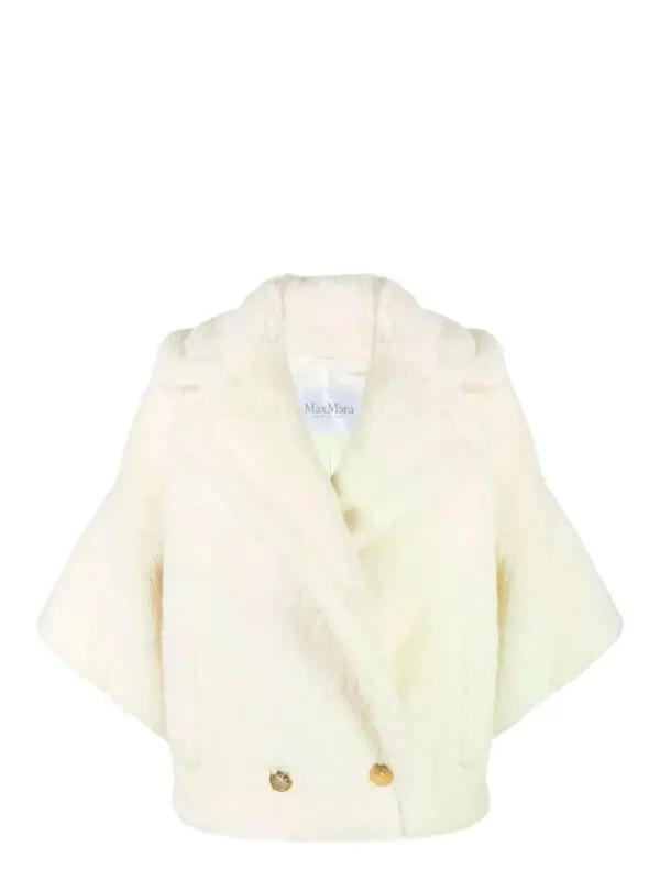Max Mara Double-breasted Alpaca-blend Jacket - White