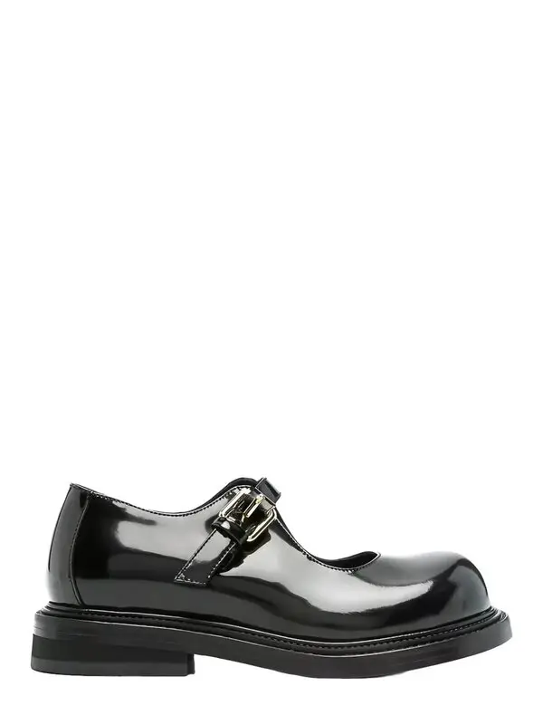 Moschino Buckle-fastening Patent-leather Pumps - Black
