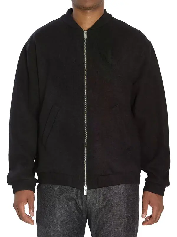 Barena Venezia Zip-front Bomber Jacket - Black