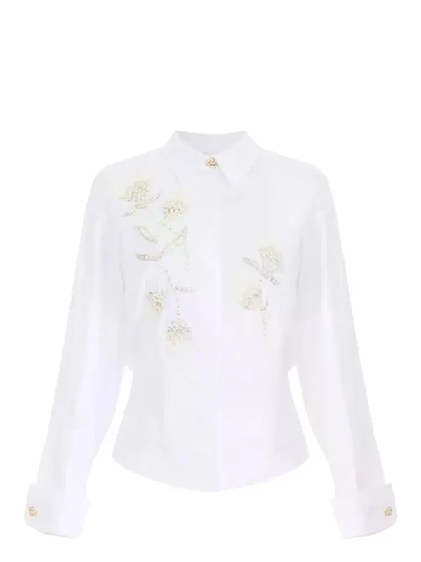 Elisabetta Franchi Pearl-embellished Shirt - White