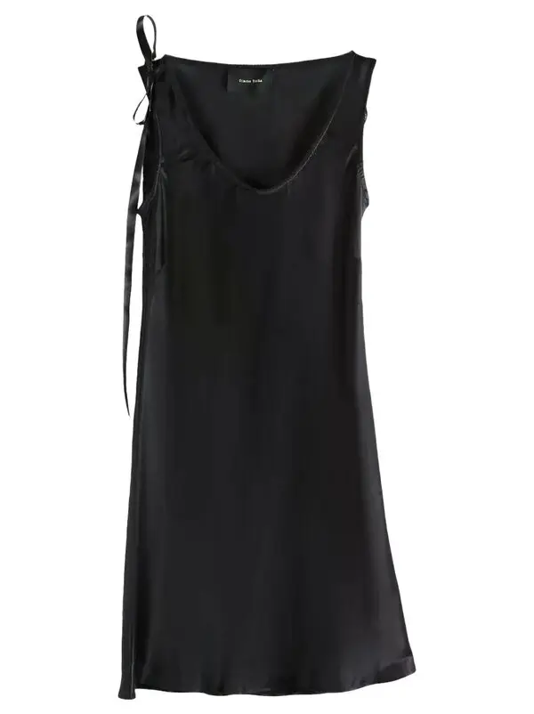 Simone Rocha Tie-detail Mini Slip Dress - Black