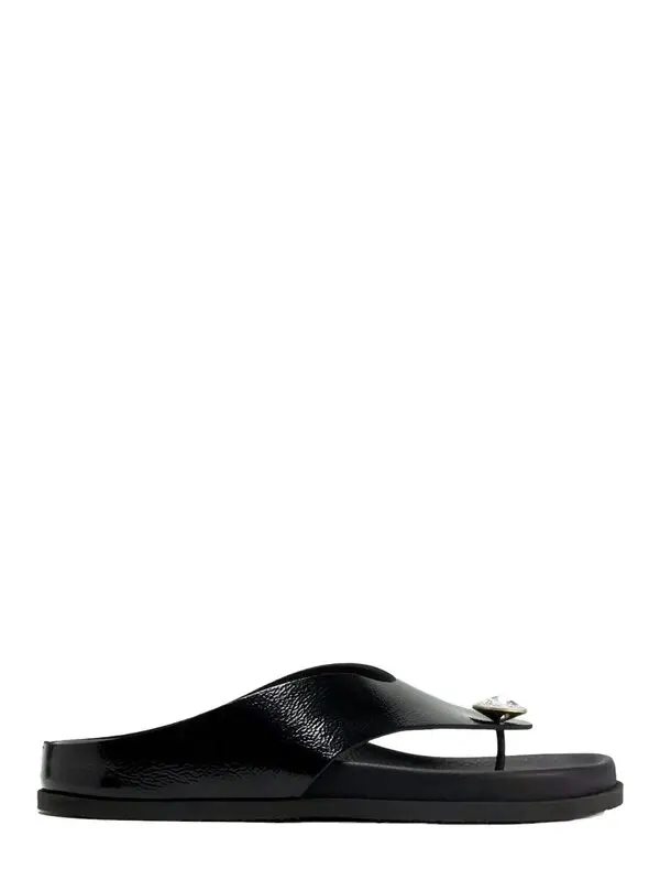 PEDRO GARCIA Duna Crystal-embellished Thong Sandals - Black