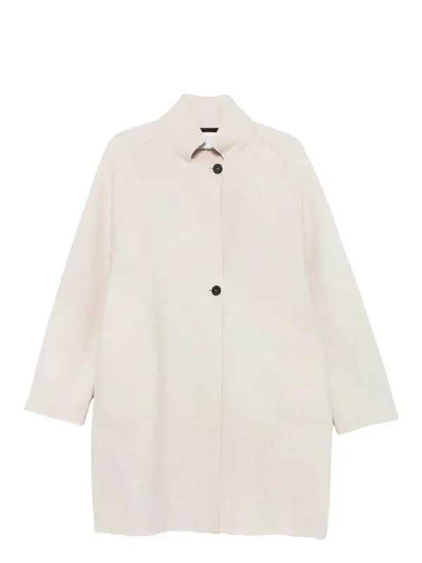 Harris Wharf London Button-fastening Virgin Wool Coat - Neutrals