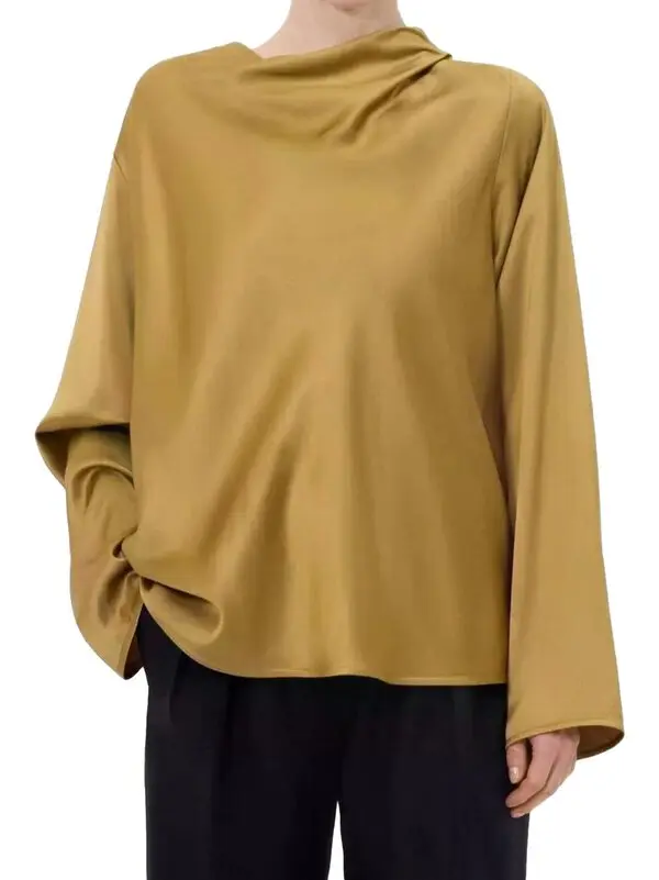 Loulou De Saison Draped Blouse - Yellow