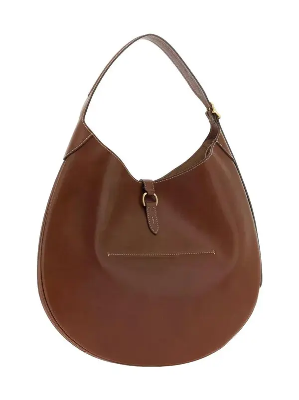 Polo Ralph Lauren Polo Id Leather Shoulder Bag - Brown