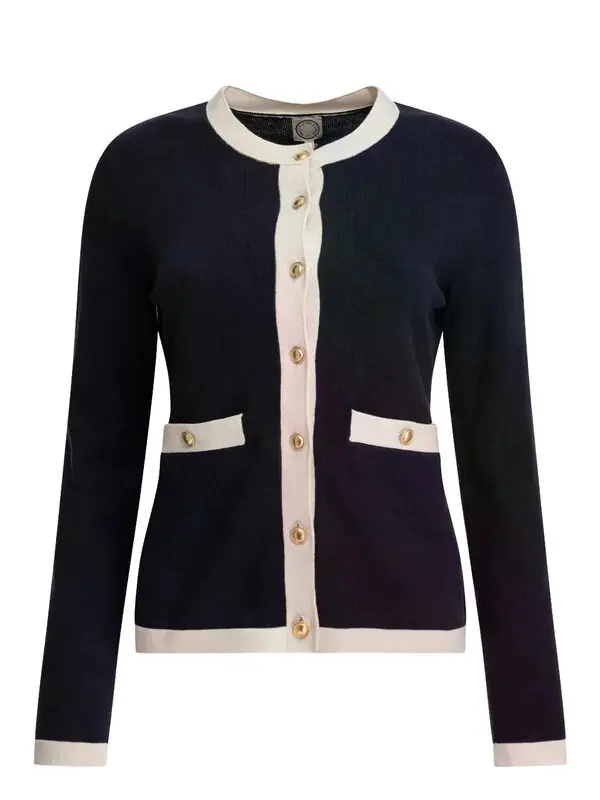 INES DE LA FRESSANGE PARIS Crew-neck Cardigan - Blue