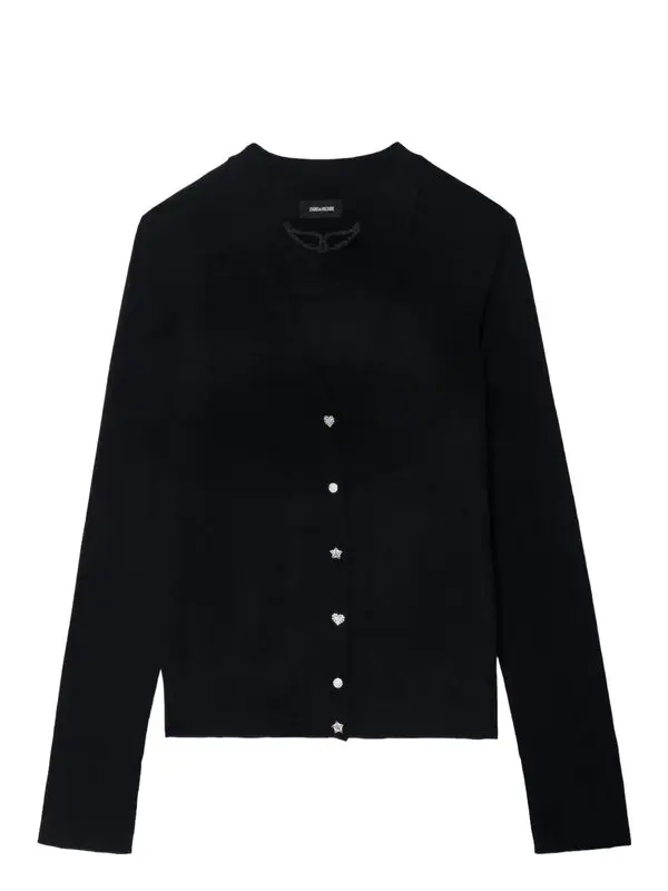Zadig&Voltaire Jemma Wool Cardigan - Black