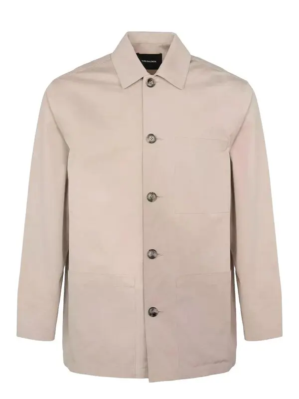 YVES SALOMON Cotton Shirt Jacket - Neutrals