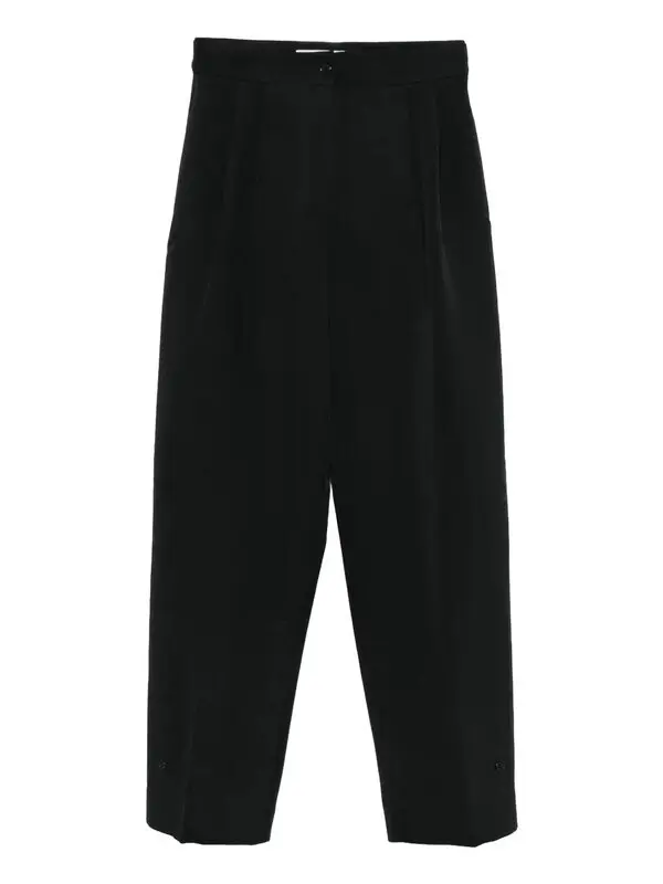 THE FRANKIE SHOP Doyer Pleated Trousers - Black